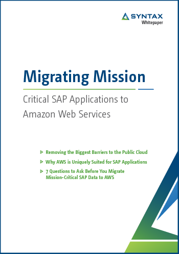 Migrating SAP Apps to AWS:Whitepaper